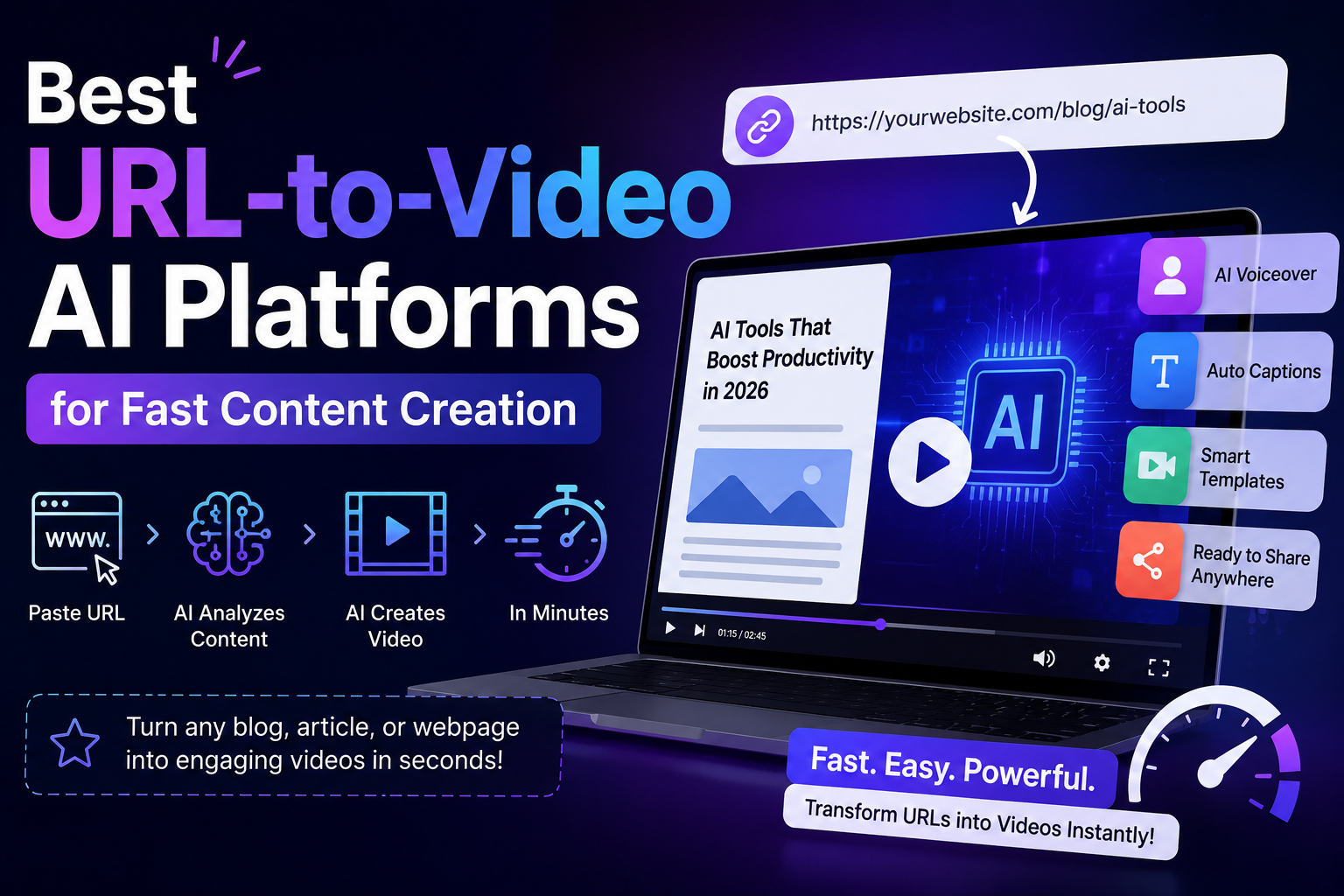 Best URL-to-Video AI Platforms for Fast Content Creation – AI Avatar ...